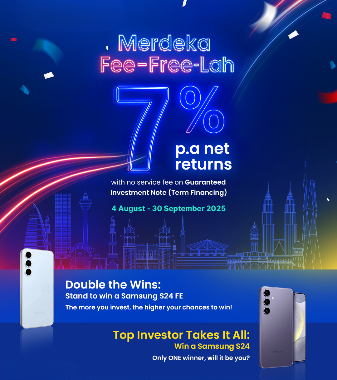 Guaranteed Investment Notes - Merdeka Fee-Free-Lah Campaign